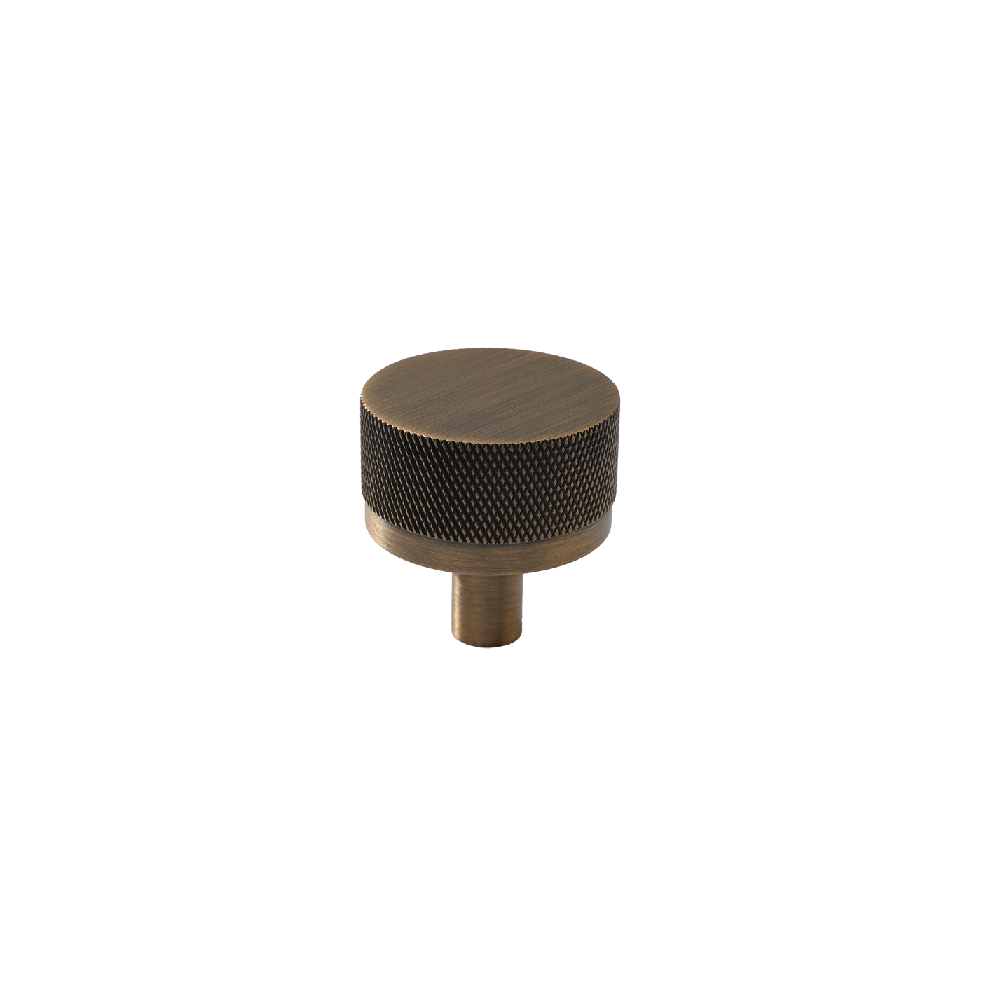 Momo Bellevue Knurled Knob Solid Brass 35mm in Dark Brushed Brass ...