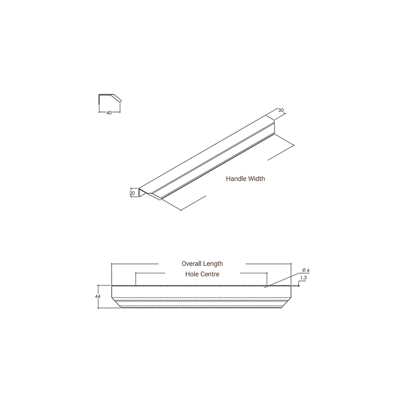 Momo Vann Lip Pull 128mm in Brushed Dark Brass – Momo Handles